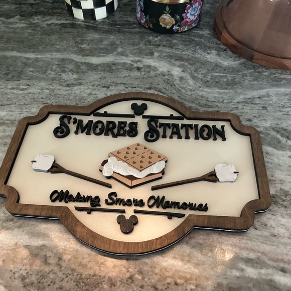 Wall Decor | Smores Station Sign With Marshmallow Design | Poshmark